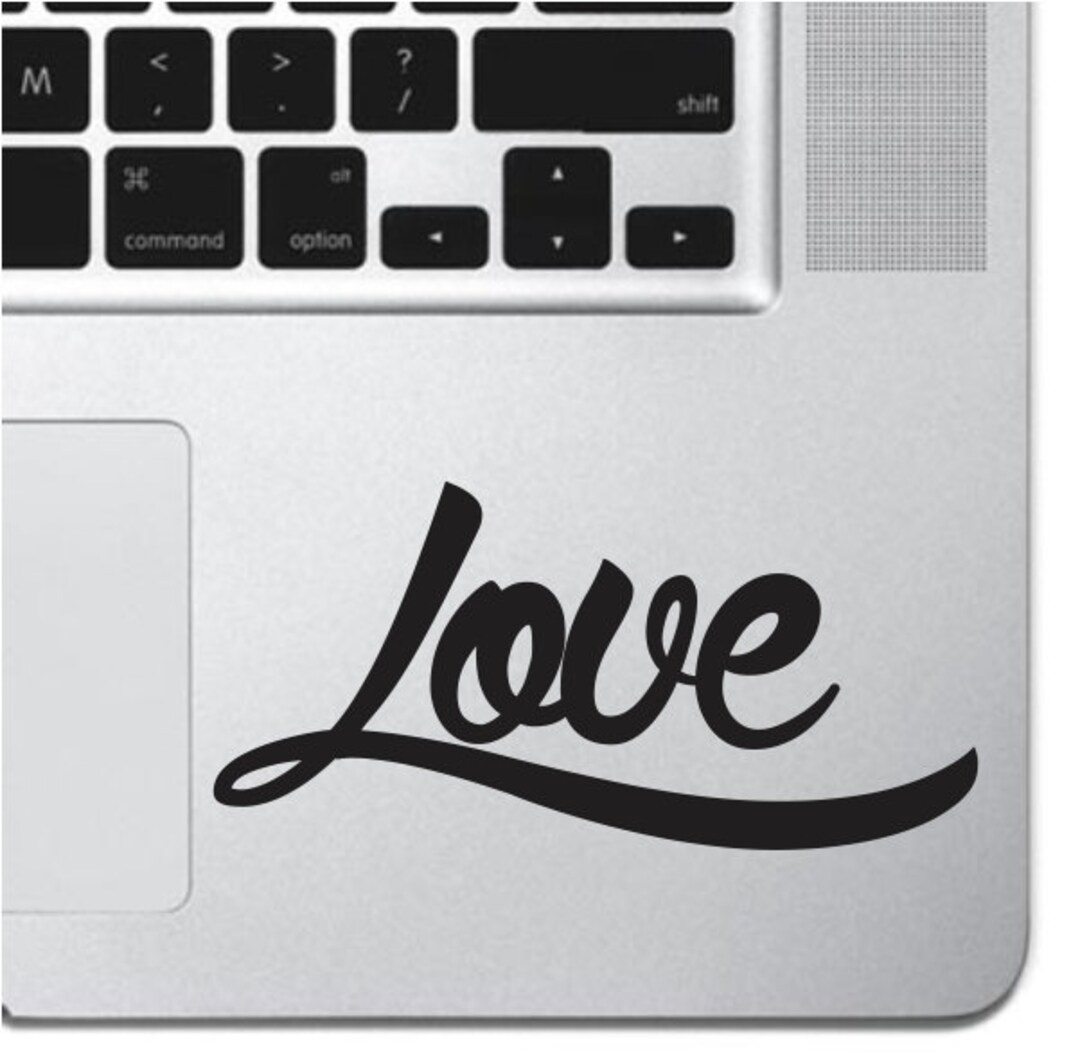 Love Vinyl Decal Sticker Heart MacBook Pro Air 13" 15" 17" Keyboard ...