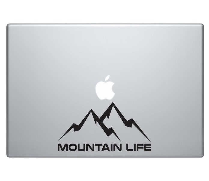 Mountain Life Decal Macbook Sticker Laptop Decal Car Truck - Etsy