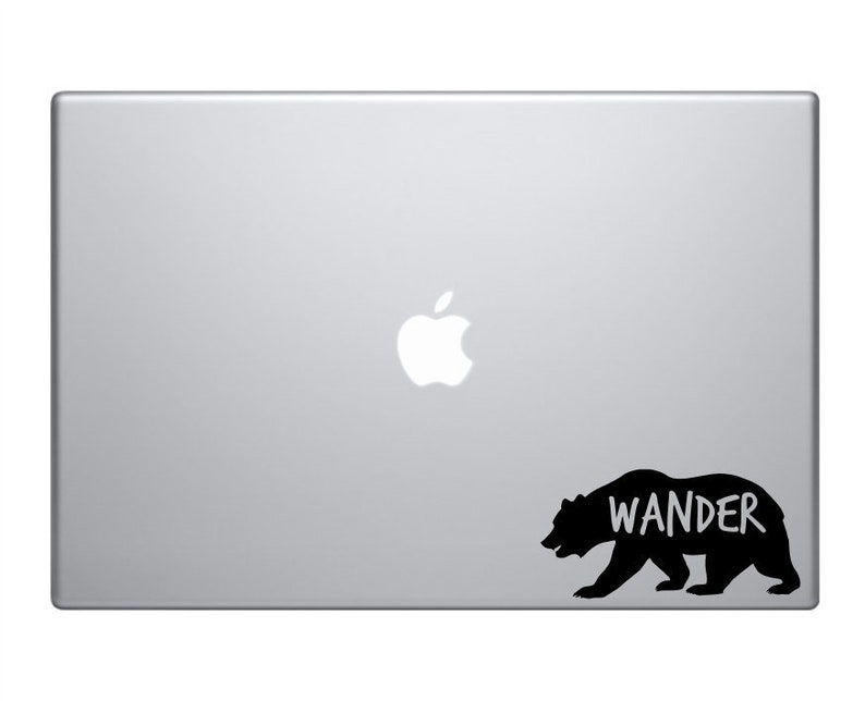 Wander Grizzly Bear Sticker Decal Macbook Pro Air 13 | Etsy