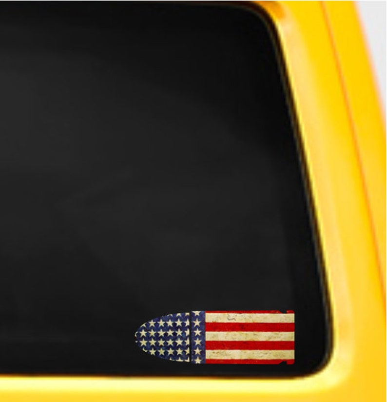 American Flag 9MM Bullet Decal Sticker Set Vinyl Decal Macbook - Etsy