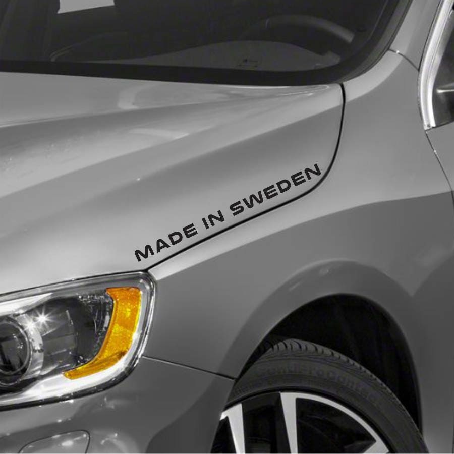 Made in Sweden Windshield Sticker Vinyl Window Decal Swedish - Etsy