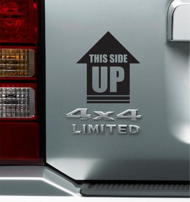 This Side up Funny Bumper Sticker Vinyl Decal Rock Crawler - Etsy Canada