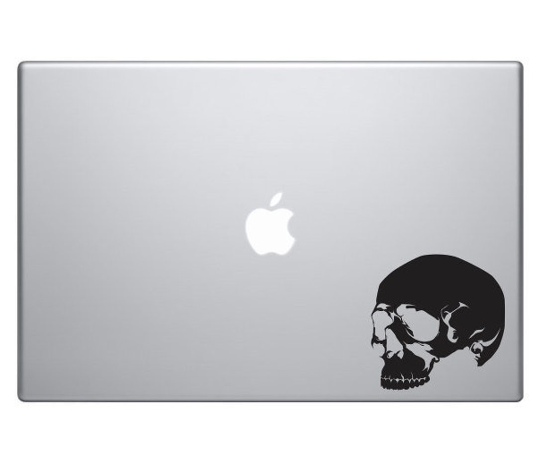 Skull Vinyl Decal Bumper Sticker Skin MacBook Pro Air 13" 15" 17 ...