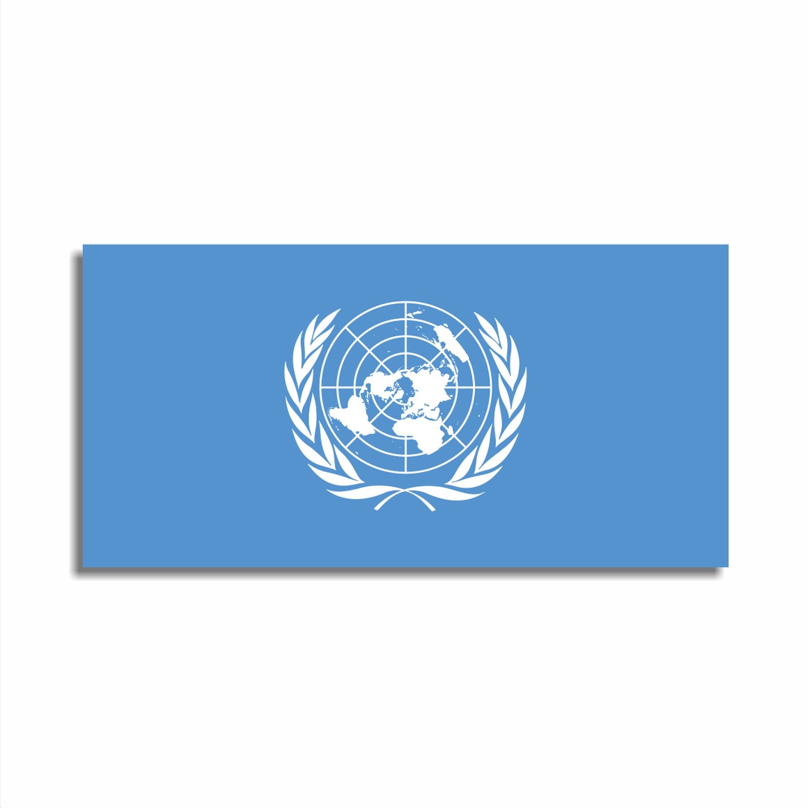 United Nations UN Flag Sticker Vinyl Decal Compatible With - Etsy