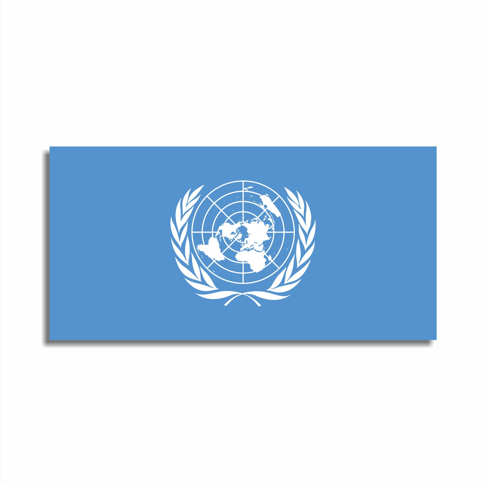 United Nations UN Flag Sticker Vinyl Decal Compatible With - Etsy