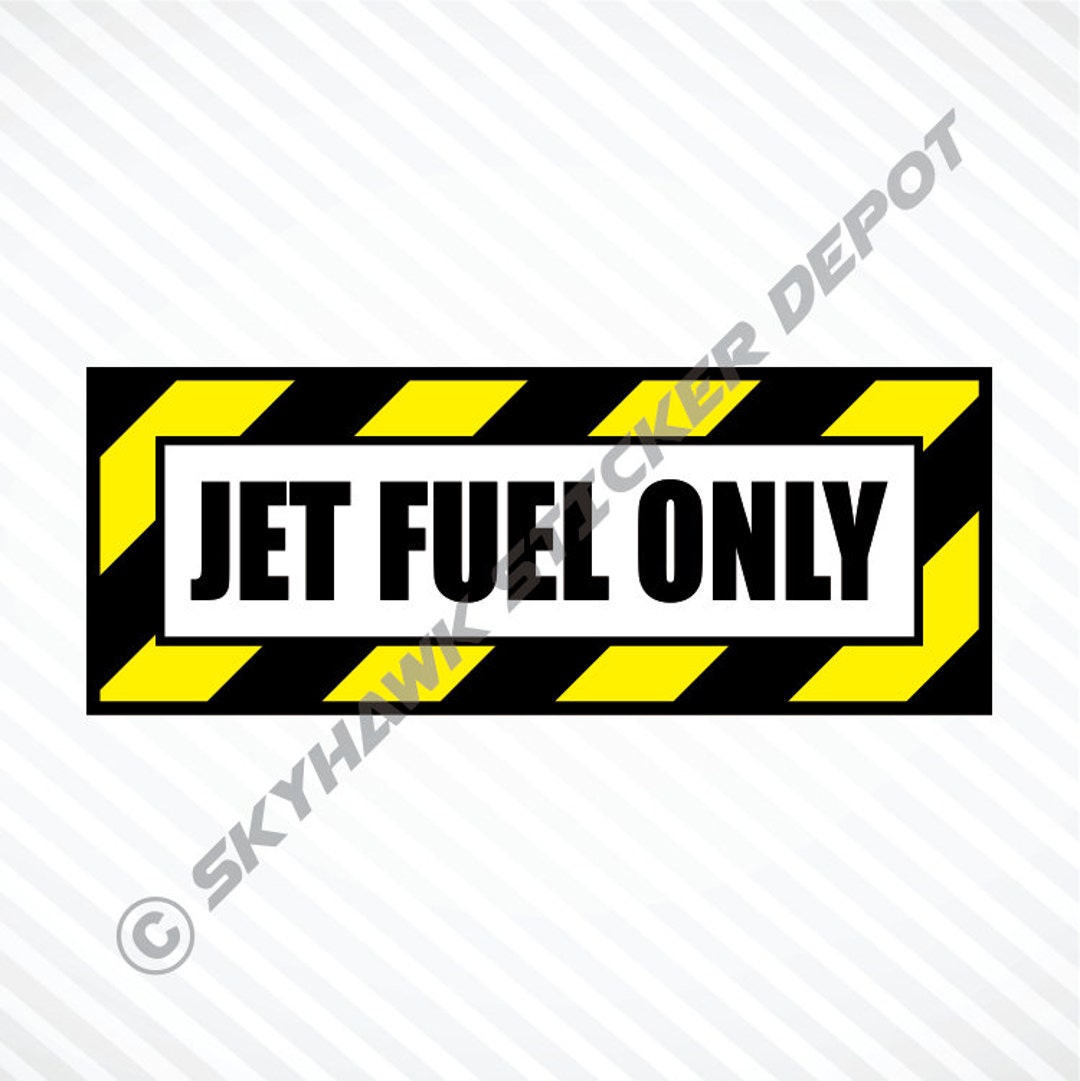 Jet Fuel Only Funny Sticker Vinyl Decal Diesel Truck Car Decal - Etsy ...