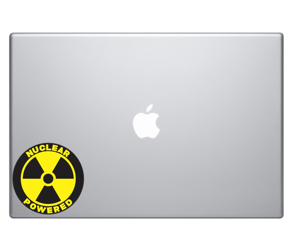 Nuclear Powered Funny Bumper Sticker Vinyl Decal Nuke Sticker - Etsy