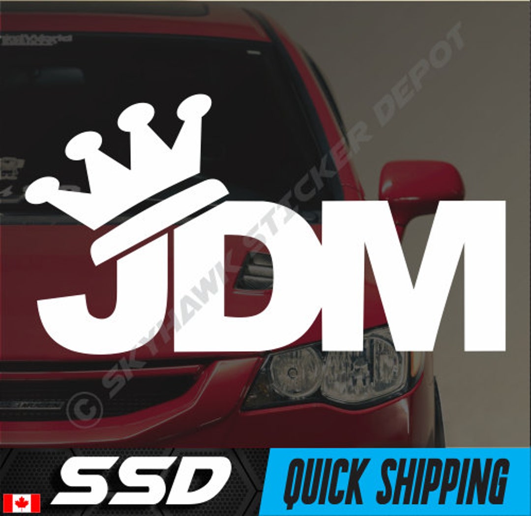 JDM Crown Vinyl Decal, Car Window Bumper Sticker Japanese Import JDM ...