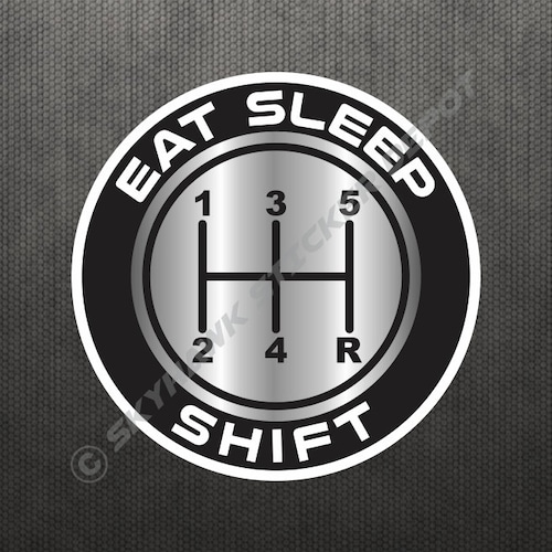 Just Shift It Funny Bumper Sticker Vinyl Decal Manual | Etsy