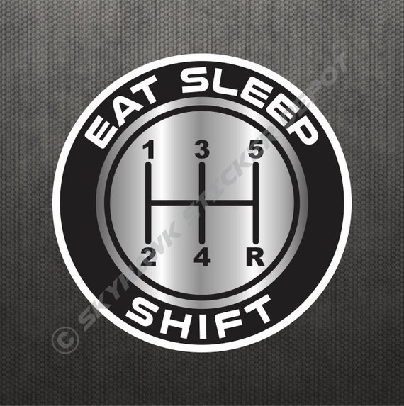 Stick Shift Decal "Warning: Stick Shift" Bumper Sticker - Manual ...