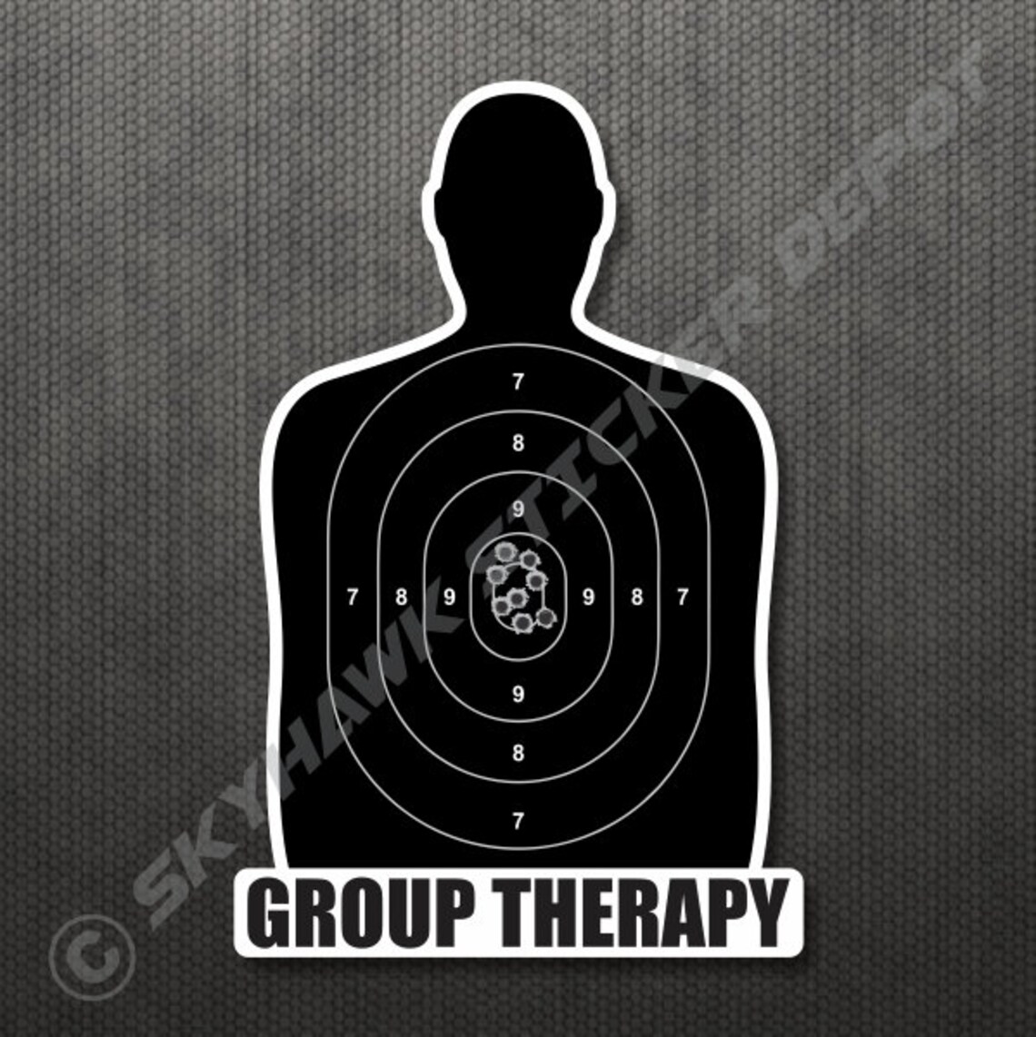Group Therapy Gun Target Sticker Vinyl Decal Bumper Sticker - Etsy