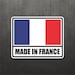 Made in France Sticker Vinyl Decal French Flag Sticker Decal Car Truck ...