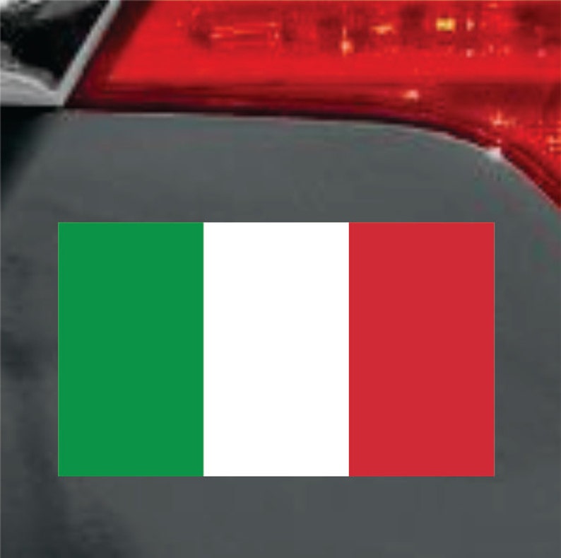 4 Italian Flag Sticker Vinyl Decal Italy Rome Self | Etsy