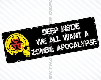 Biohazard Skull Zombie Apocalypse Tailgate Wrap Vinyl Graphic Decal - Etsy