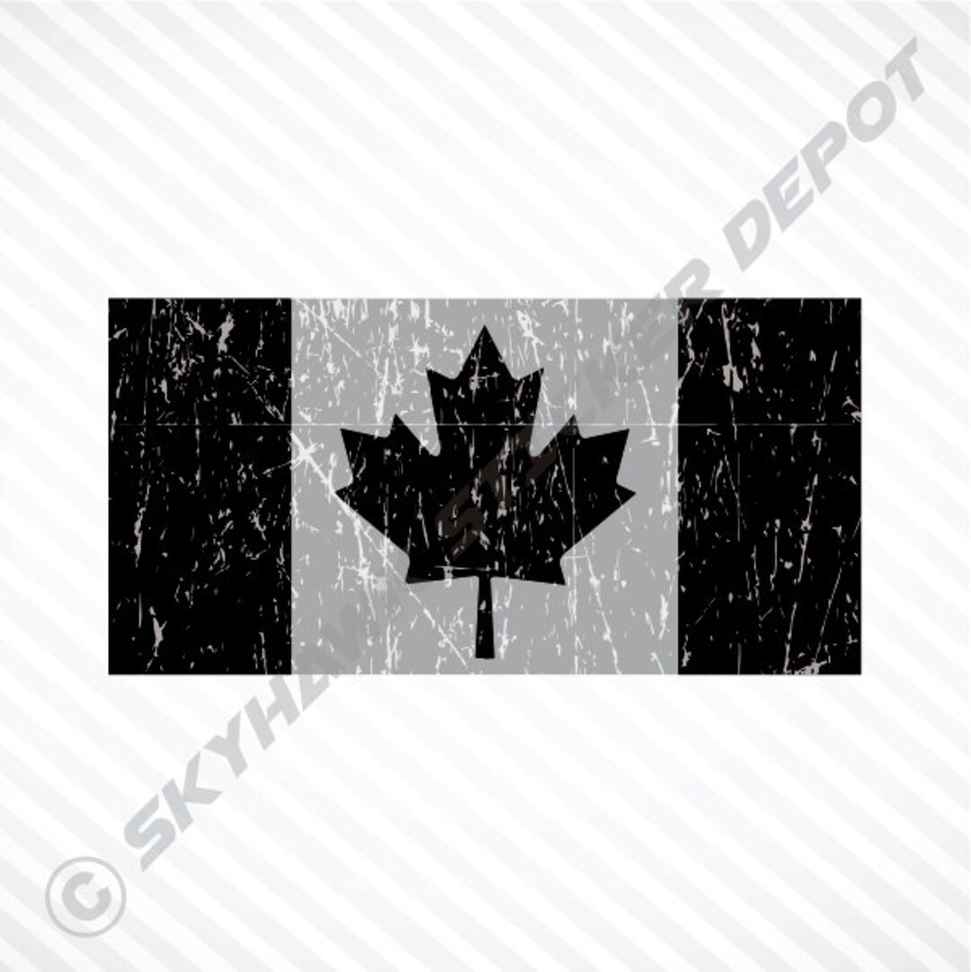 4 Canadian Flag Sticker Vinyl Decal Subdued Flag Sticker Maple Leaf ...