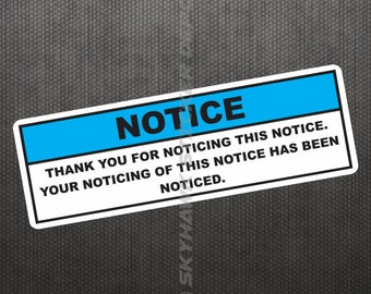 Funny Car Warning Sticker - Etsy