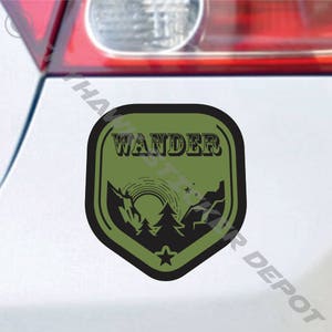 Wander, Hiking Sticker Vinyl Decal Laptop Sticker Car Bumper Sticker ...