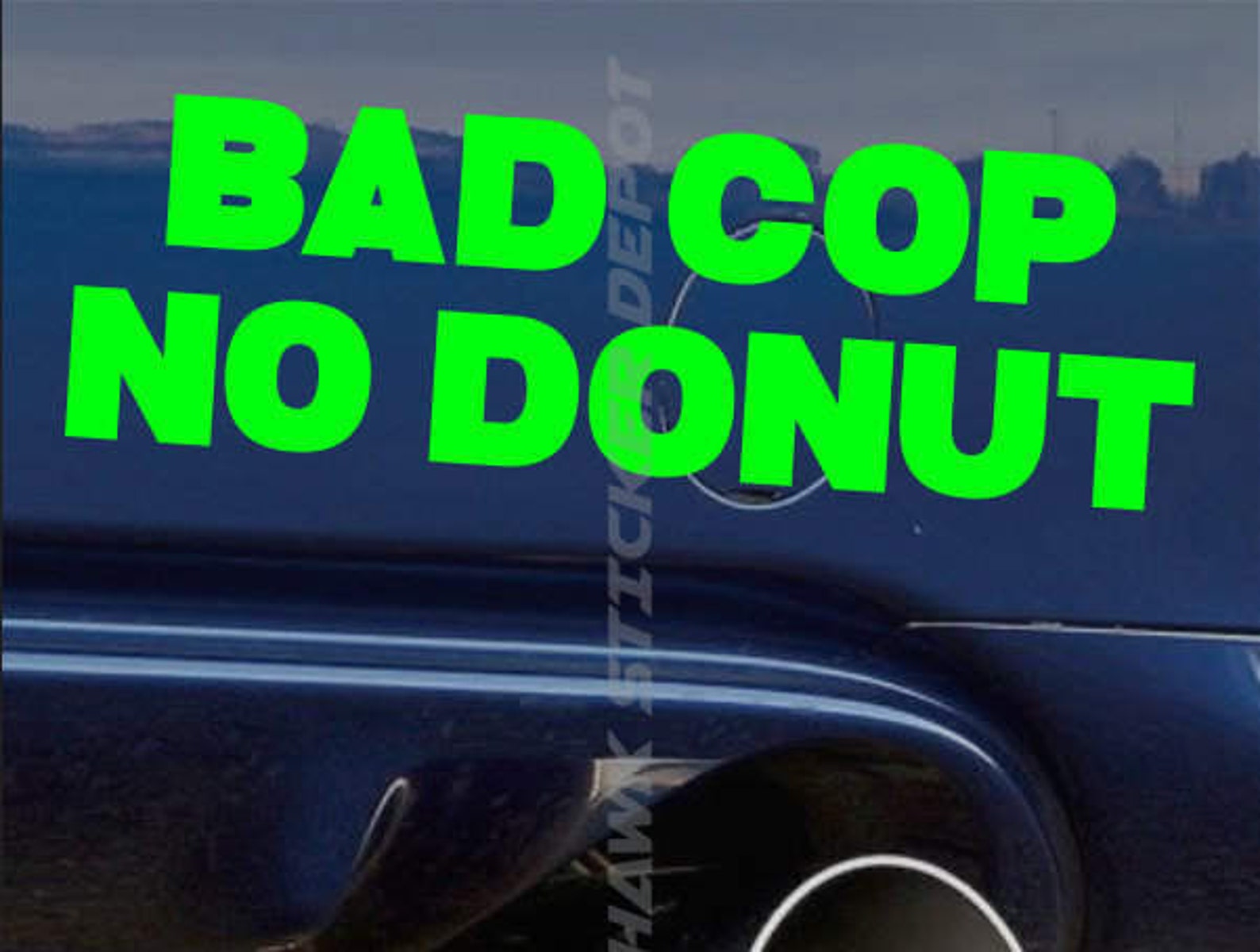 Bad Cop No Donut Funny Bumper Sticker Vinyl Decal Car Window - Etsy