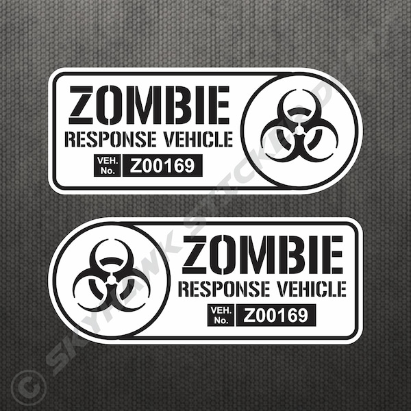 Zombie Car Decal - Etsy