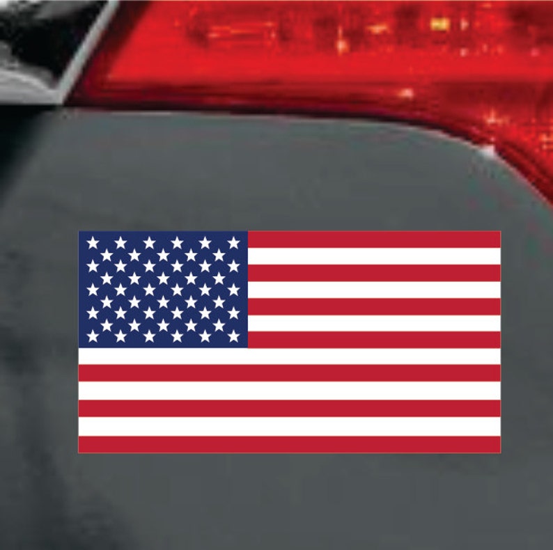 4 United States Flag Sticker Vinyl Decal American Flag | Etsy