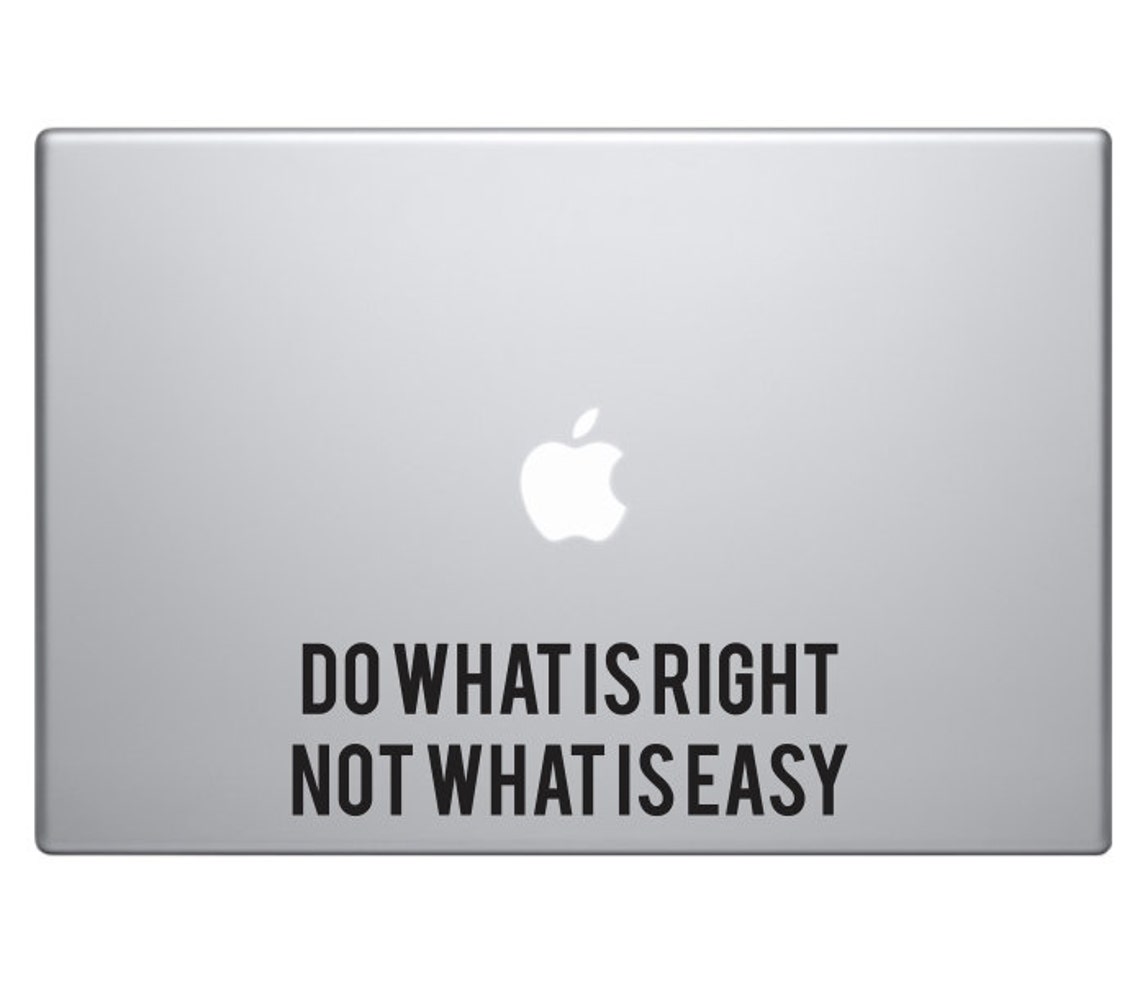 Do What is Right Sticker Decal Macbook Pro Air 13 - Etsy UK