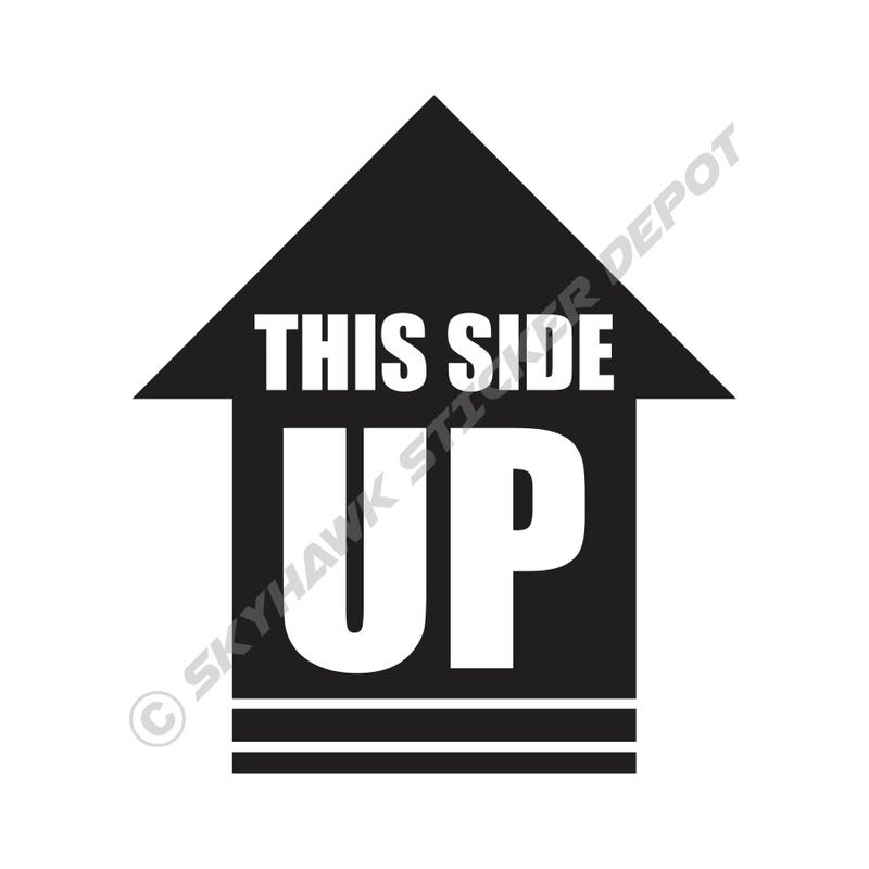 This Side up Stickers - Etsy