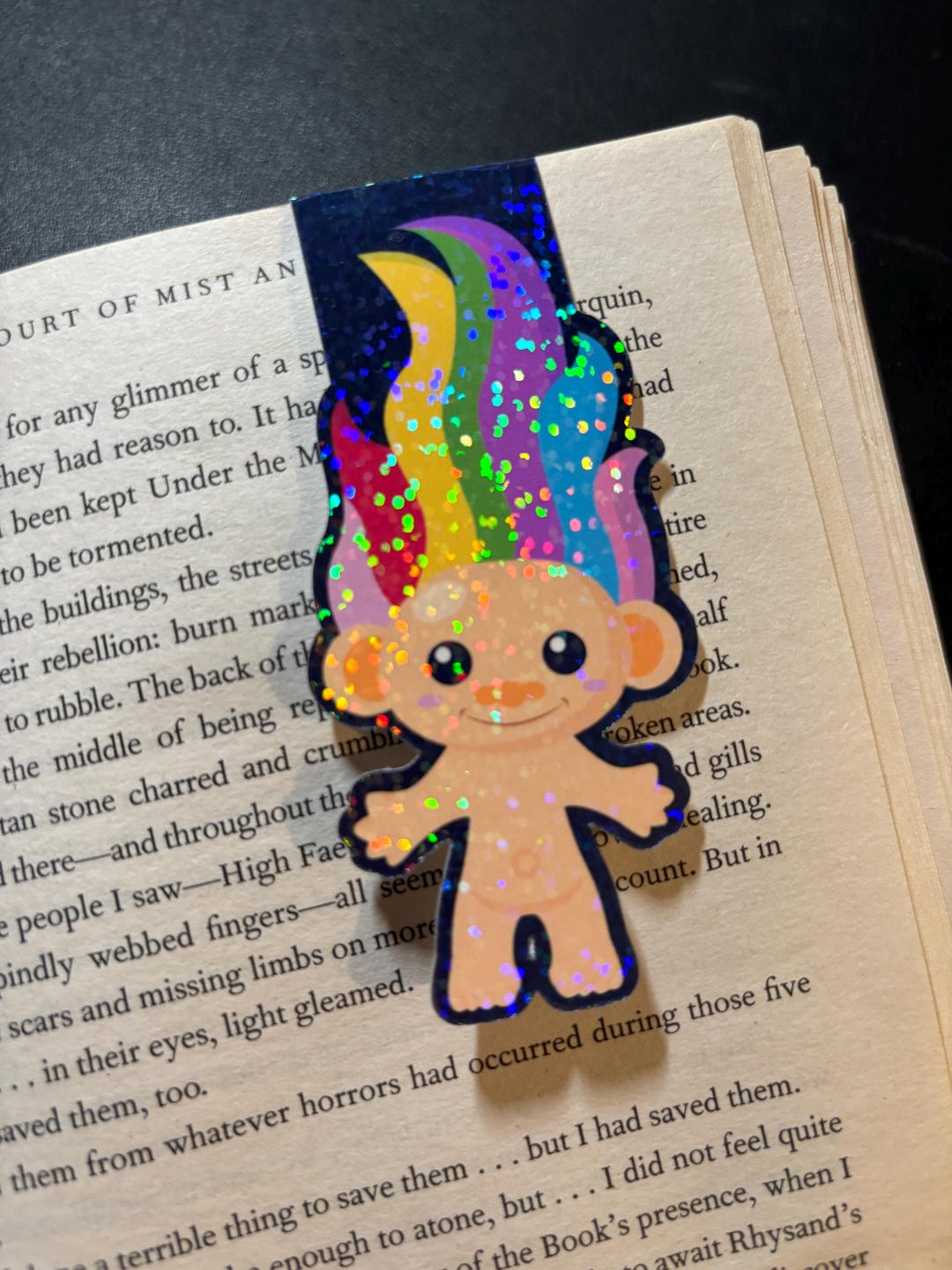 90's Rainbow Troll Holographic Magnetic Book-marker - Etsy