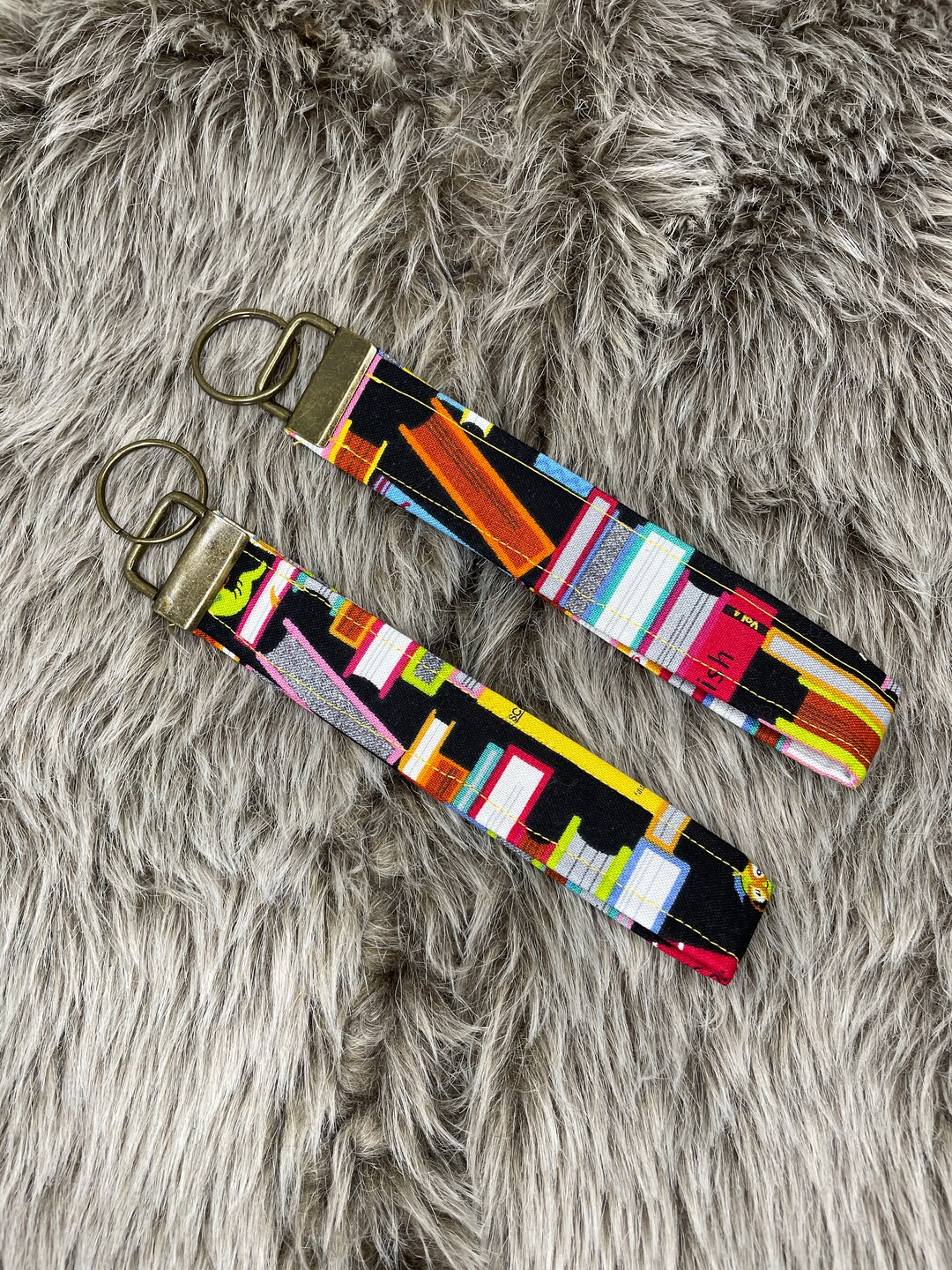 Bookworm Teacher Keychain Wrist Lanyard - Etsy