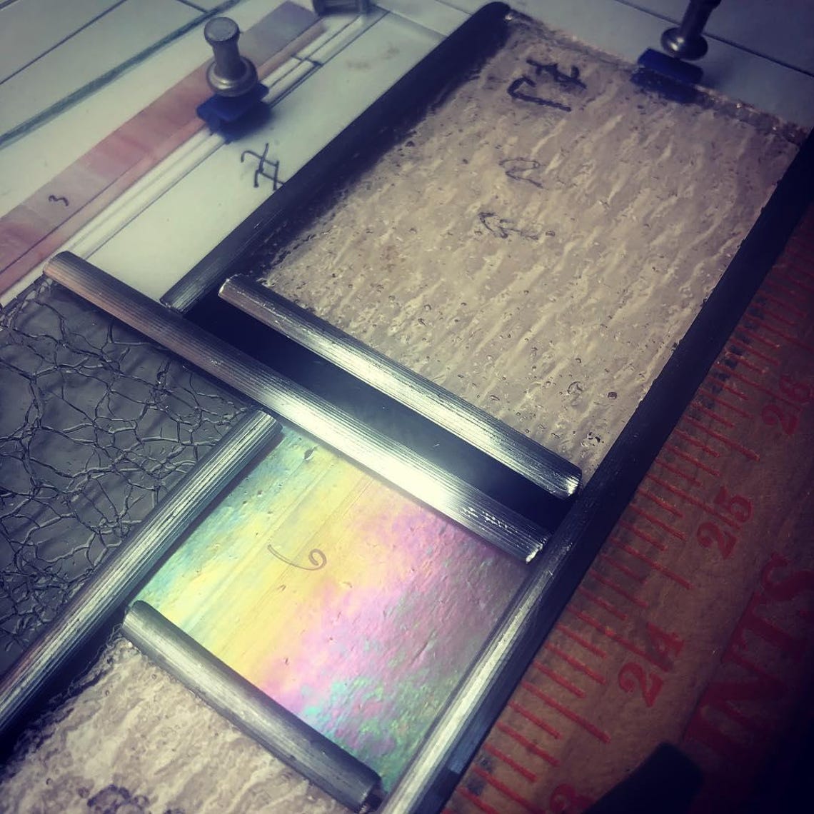 Pink Stained Glass Patchwork Panel - Etsy