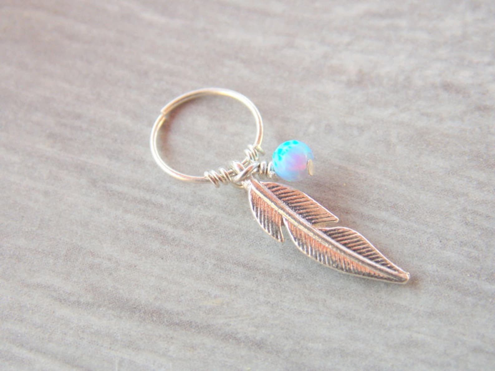 Tribal Feather Cartilage Earring Piercing, Feather Cartilage Piercing ...