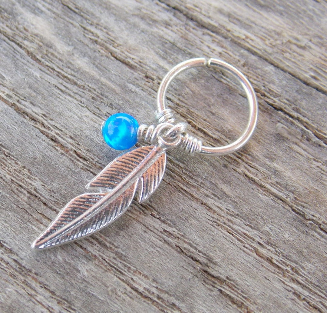 Tribal Feather Cartilage Earring Piercing, Feather Cartilage Piercing ...