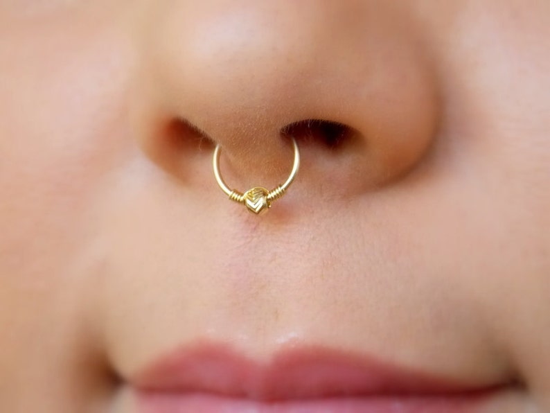 14k Gold Filled Hoop Ring Cartilage/tragus/helix/rook/daith/septum ...