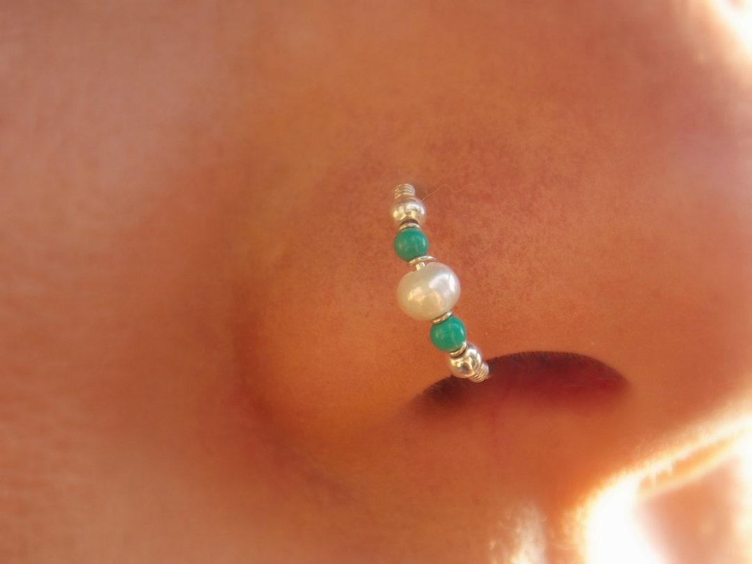 Nasenring - Silber Nasenring - Sterling Silber Nasenring - Nasenschmuck ...