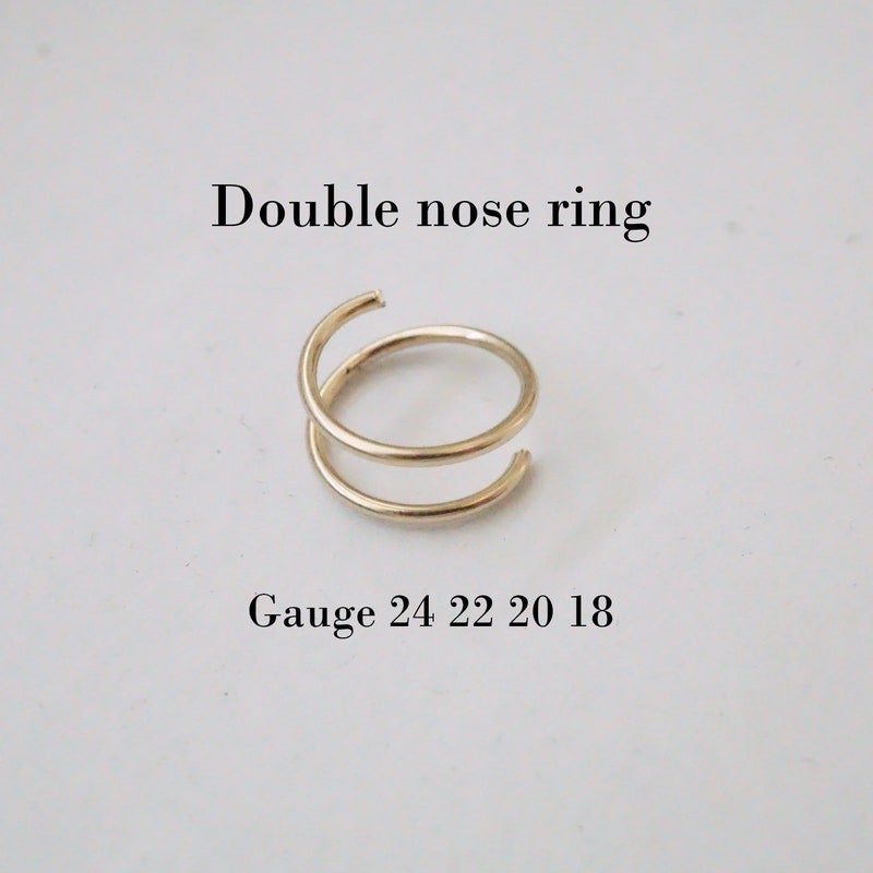 Double Nose Ring - Etsy