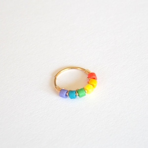 Rainbow Colors Nose Ring - Helix Piercing - Rainbow Conch Earring ...