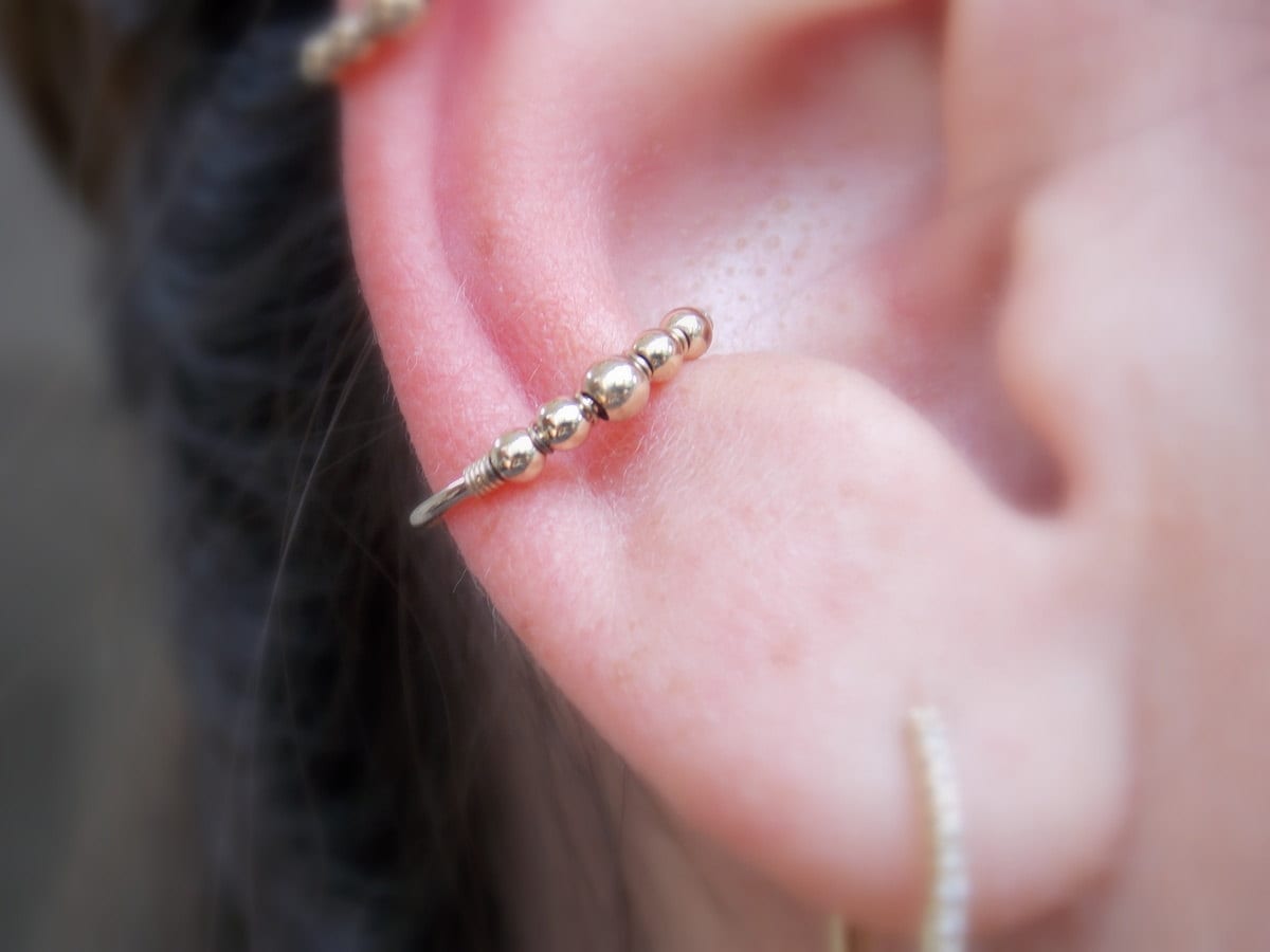 Beaded Conch Earring Helix Earring Nose Ring Hoop | Etsy