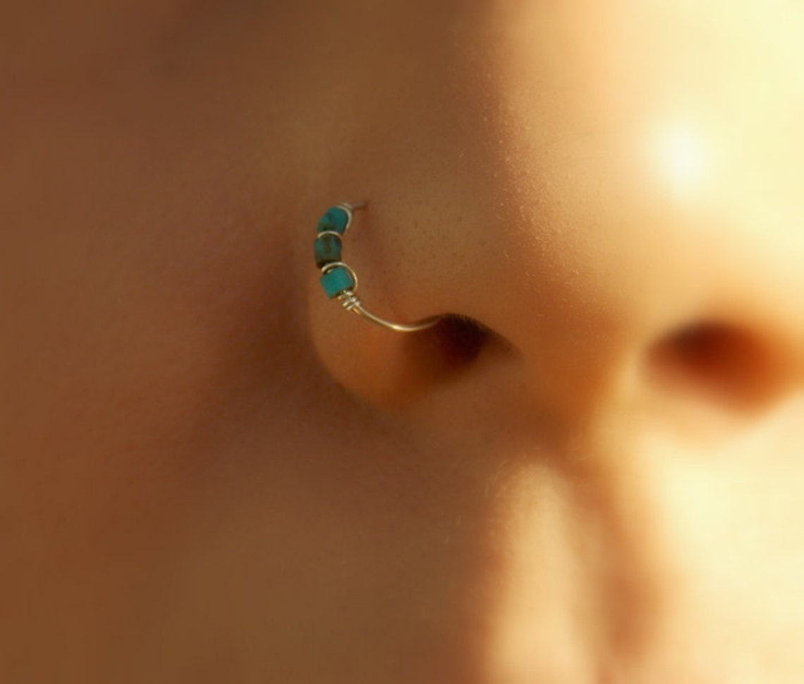 Nose Hoop - Silver Nose Ring - Sterling Silver Nose Hoop - Nose Jewelry ...