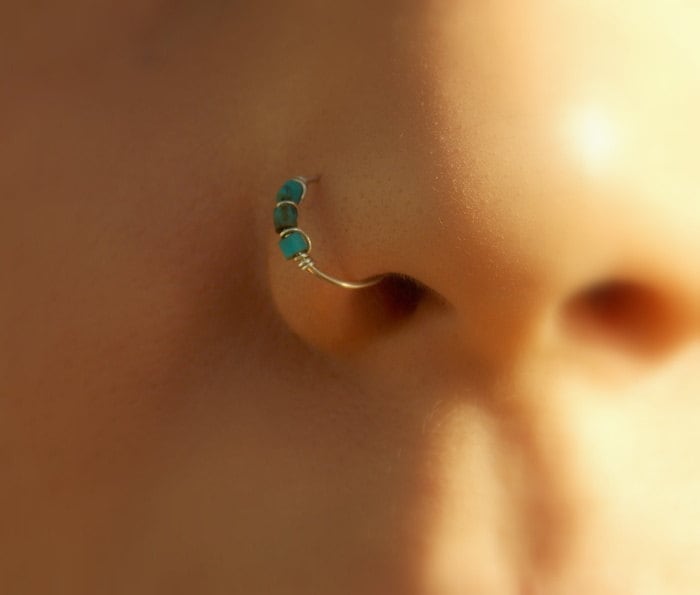 Nose Hoop - Silver Nose Ring - Sterling Silver Nose Hoop - Nose Jewelry ...