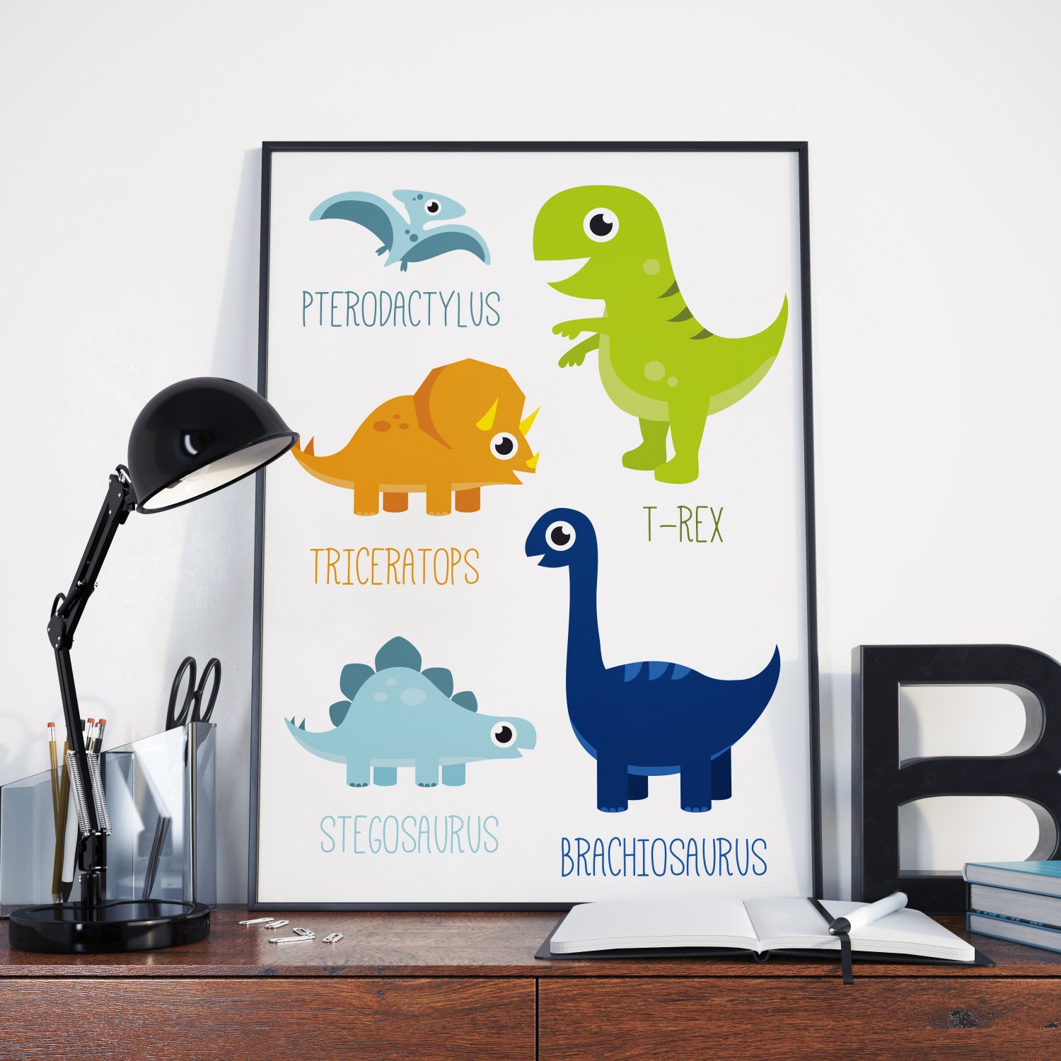 Cartel del dinosaurio para imprimir Dino poster habitación | Etsy