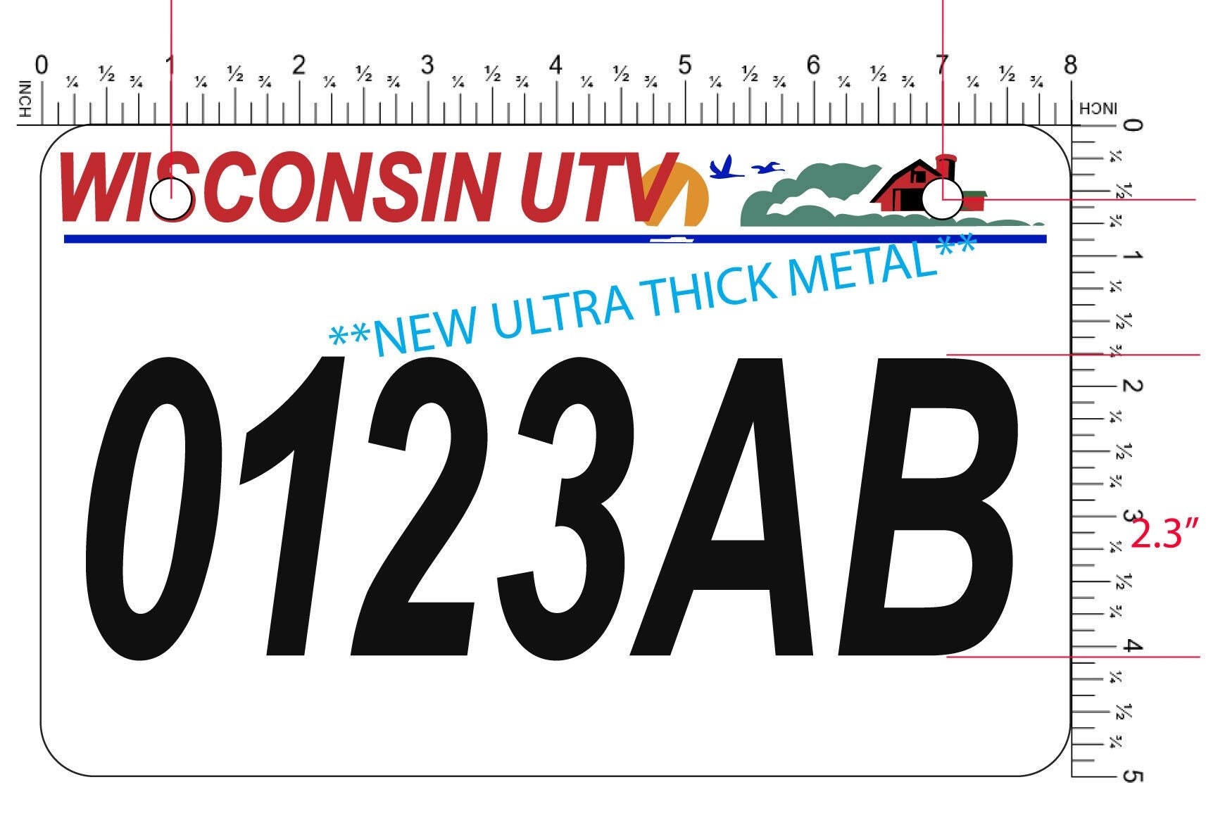 Wisconsin UTV License Plate ****FREE SHIPPING**** **wisconsin ...