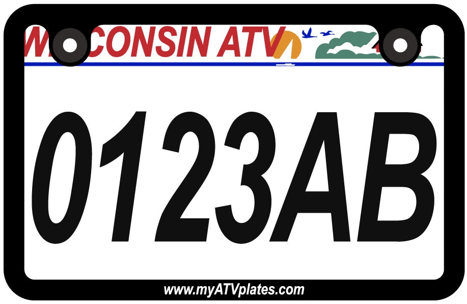 Custom ATV License Plate ****FREE SHIPPING**** **wisconsin Department ...