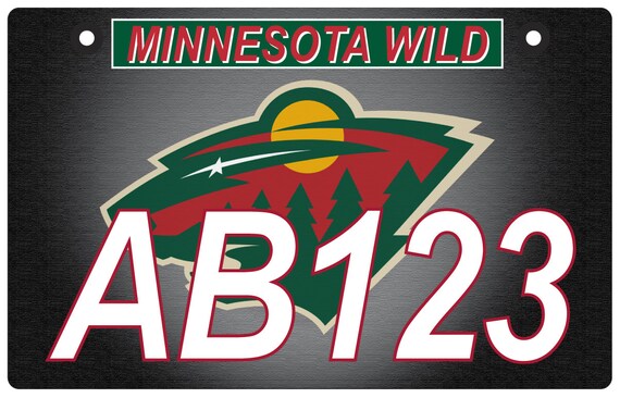 Minnesota Wild Custom ATV License Plate MN A.T.V./UTV free - Etsy