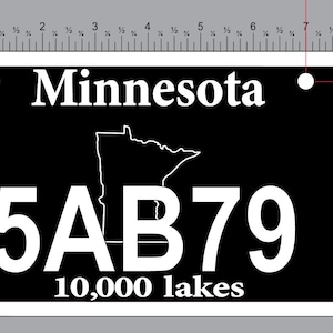 New** Black Minnesota ATV License Plate MN A.T.V./UTV **free Shipping ...