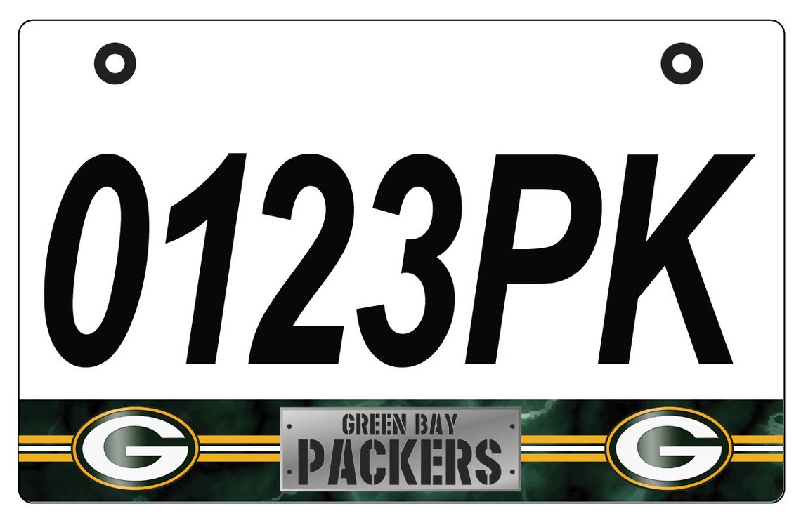 Green Bay Packers Custom ATV/UTV License Plate NFL free | Etsy