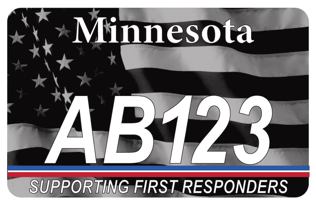 MN First Responders ATV License Plate A.T.V./UTV **free Shipping** - Etsy