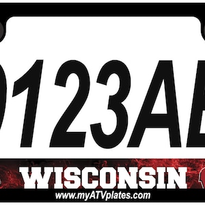 Wisconsin Badgers Custom ATV/UTV License Plate ****free Shipping ...