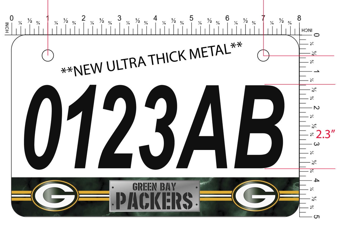 Green Bay Packers Custom ATV/UTV License Plate NFL ****free Shipping ...