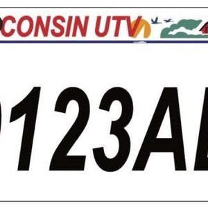 Wisconsin UTV License Plate FREE SHIPPING wisconsin - Etsy