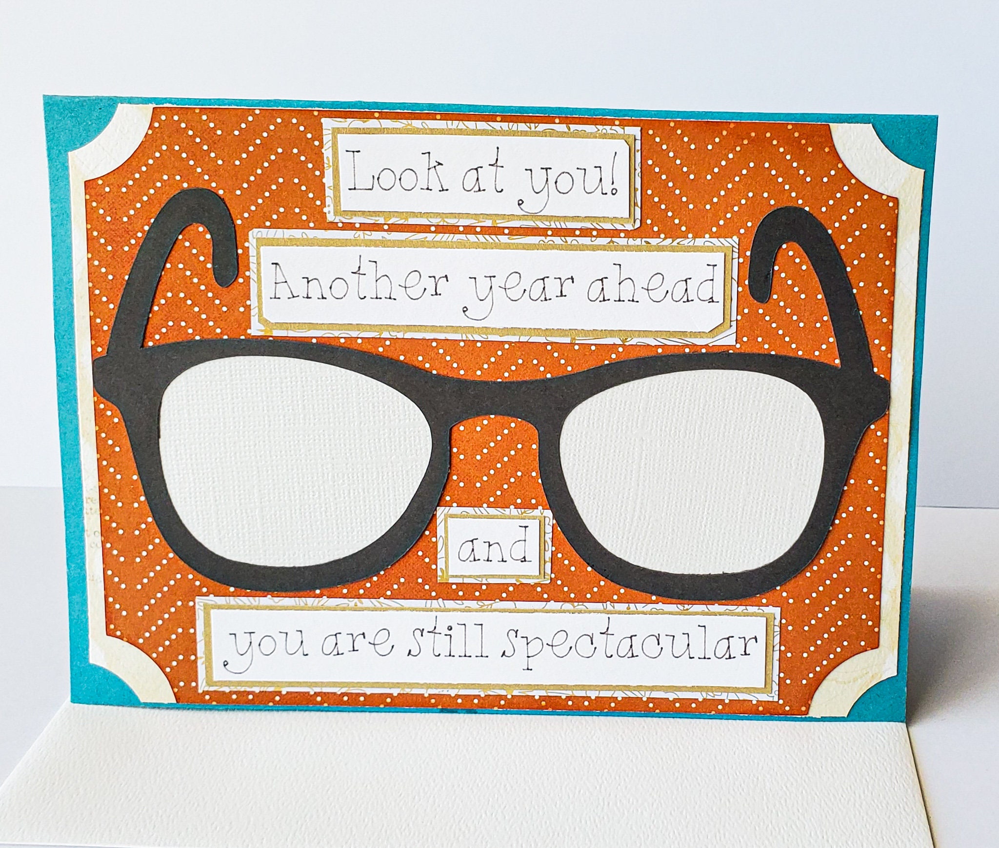 Glasses Birthday Card, Eye Glasses Birthday Card, Funny Glasses ...