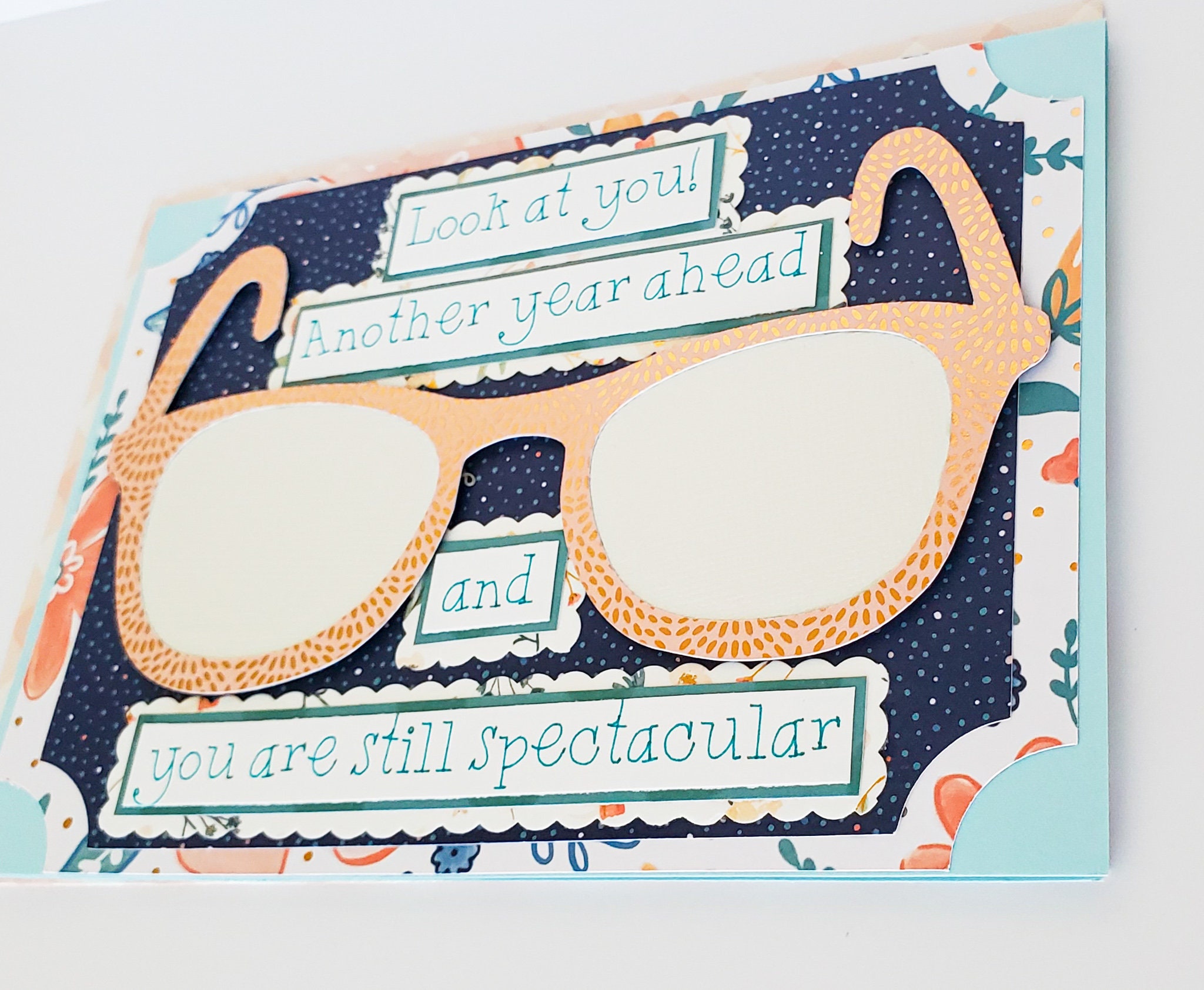 Glasses Birthday Card, Eye Glasses Birthday Card, Funny Glasses ...